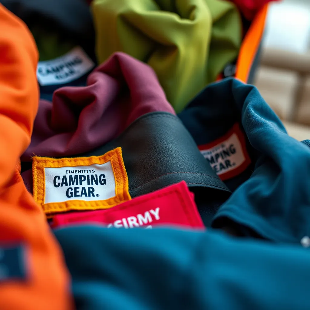 Essential Clothing Labels for Camping Gear