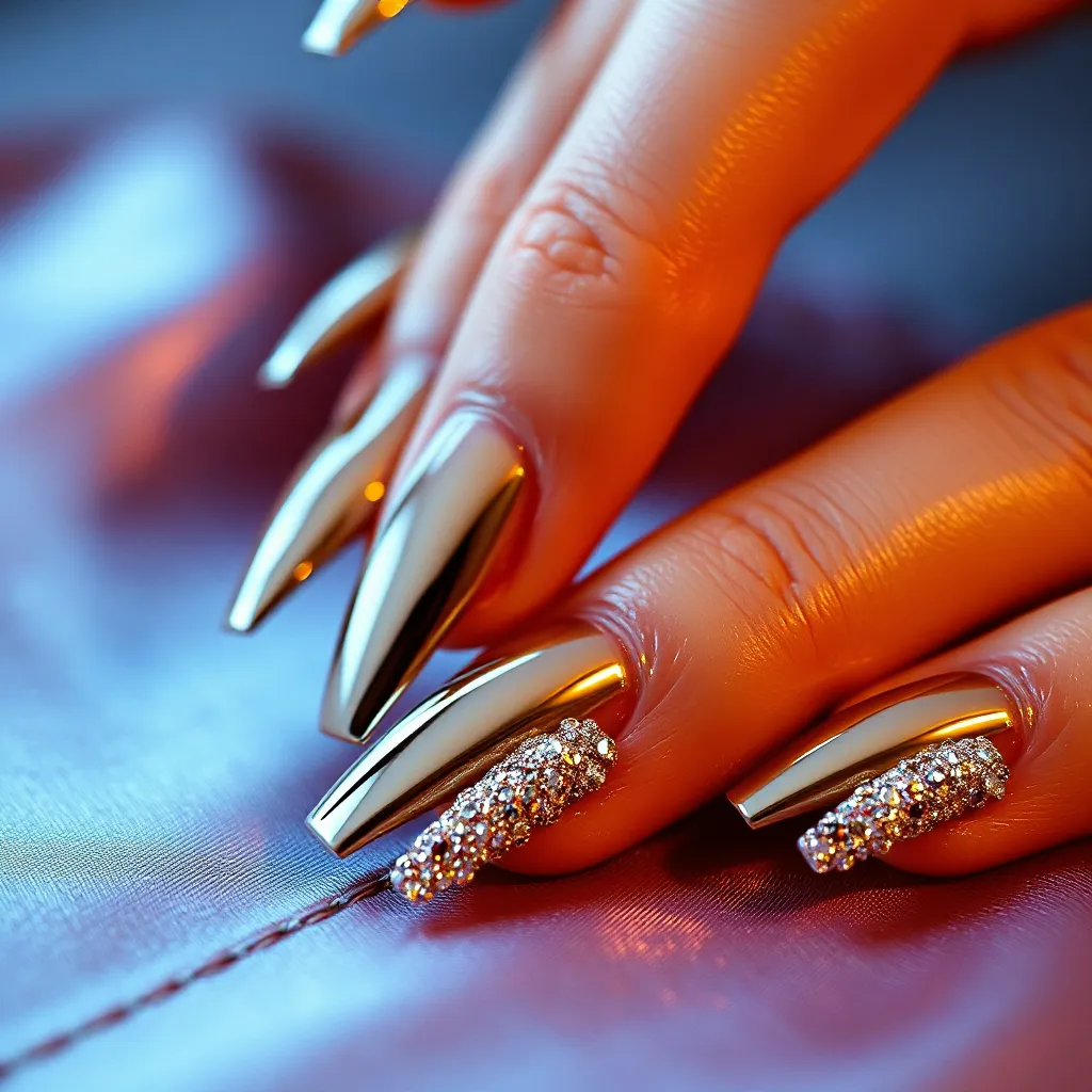 Exploring the Allure of Chrome Press-On Nails