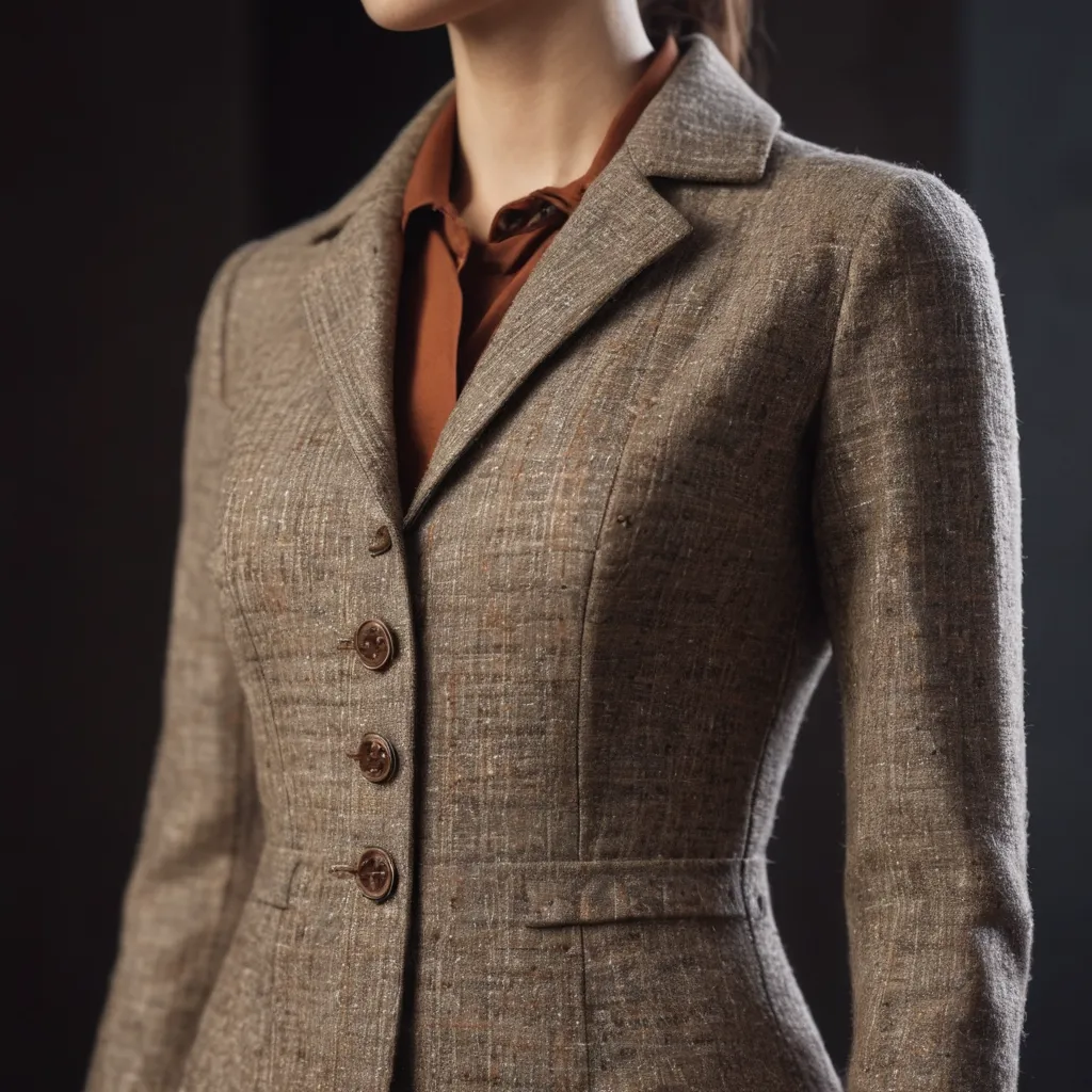 The Allure of the Button Front Tweed Dress